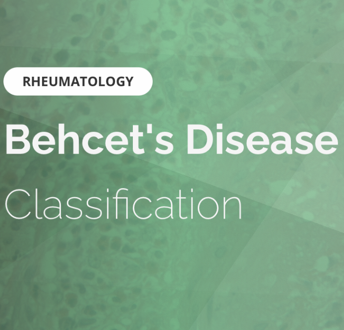 2014 International Criteria for Behcet’s Disease (ICBD) Classification ...