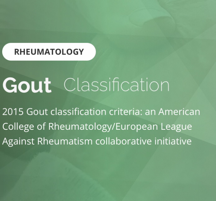 2015 Gout classification criteria: an American College of Rheumatology ...